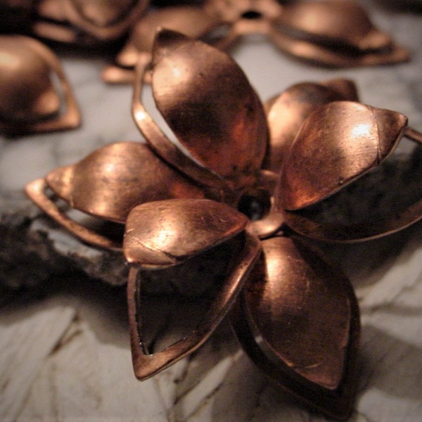 Copper Flowers - Etsy
