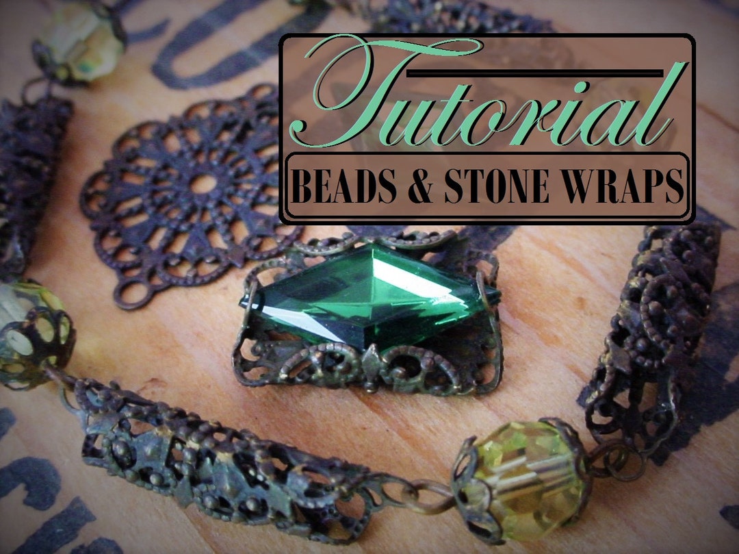 Free Tutorial How to Make Filigree Connector Beads & Wrap Settings ...