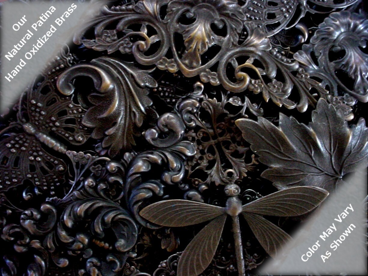 Lot Dragonfly Mix Lot Medium Small Tiny Oxidized Brass Vintage - Etsy