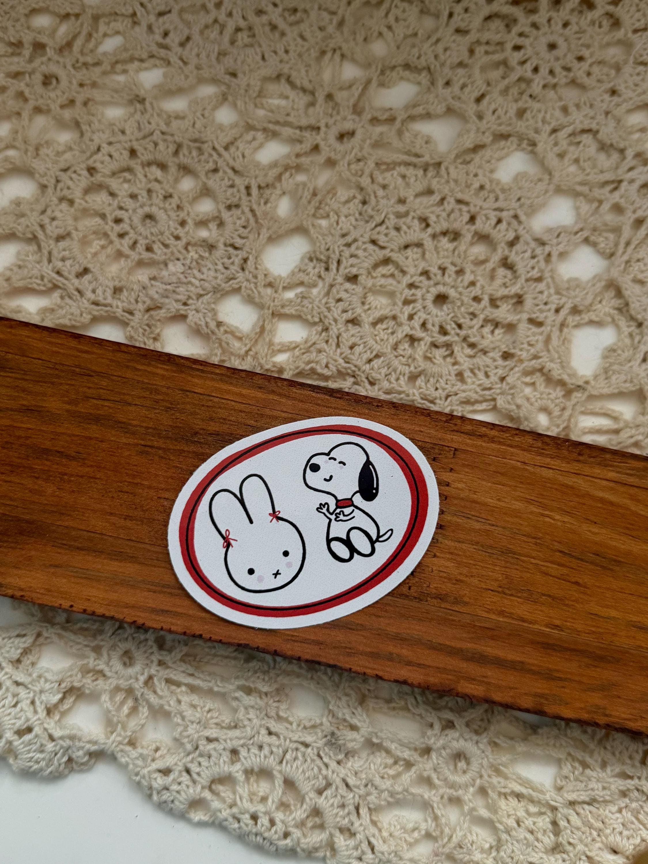 Miffy and Snoopy Inspired Vinyl Sticker - Etsy