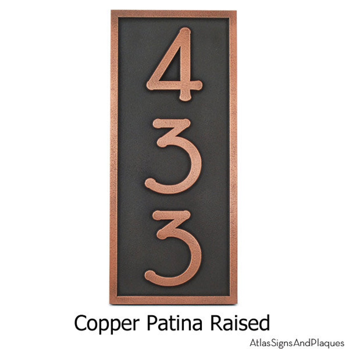 Vertical Address Plaque Craftsman Bungalow Arts and Crafts - Etsy