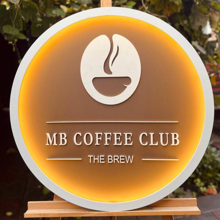 Personalized Wooden Sign for a Cafe | 3D Sign With LED Lighting ...