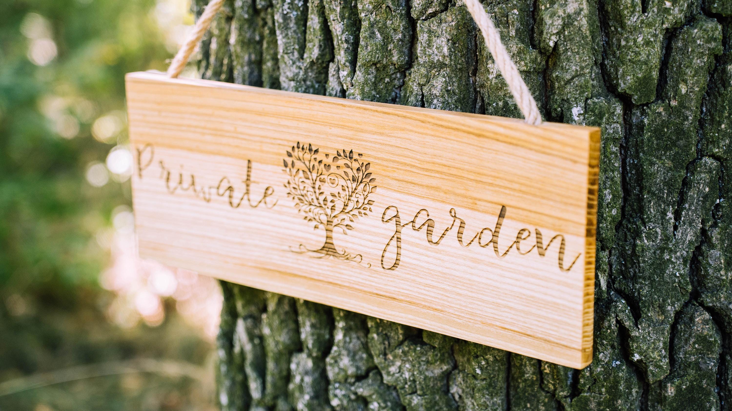 Wooden Sign, Personalized Garden Sign, Personalized Wooden Plaque, - Etsy