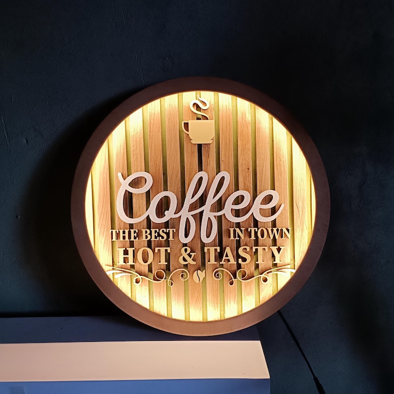 Illuminated Logo Sign - Etsy