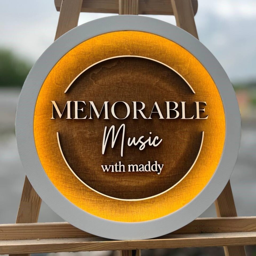 Custom 3D Backlit Wooden Sign - Etsy