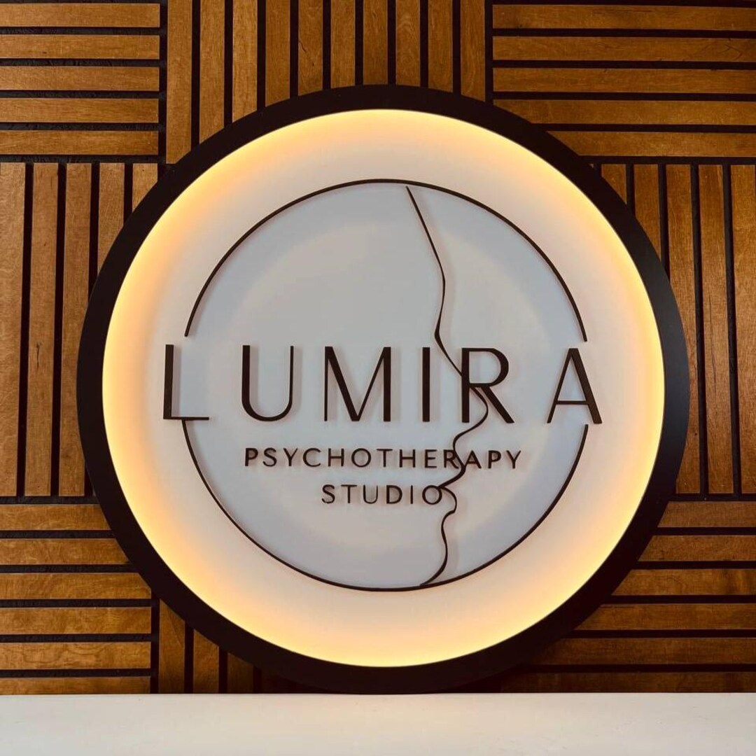 Psychotherapy Studio Sign | Psychological Center Sign | Personalized 3D LED Wooden Sign - Etsy