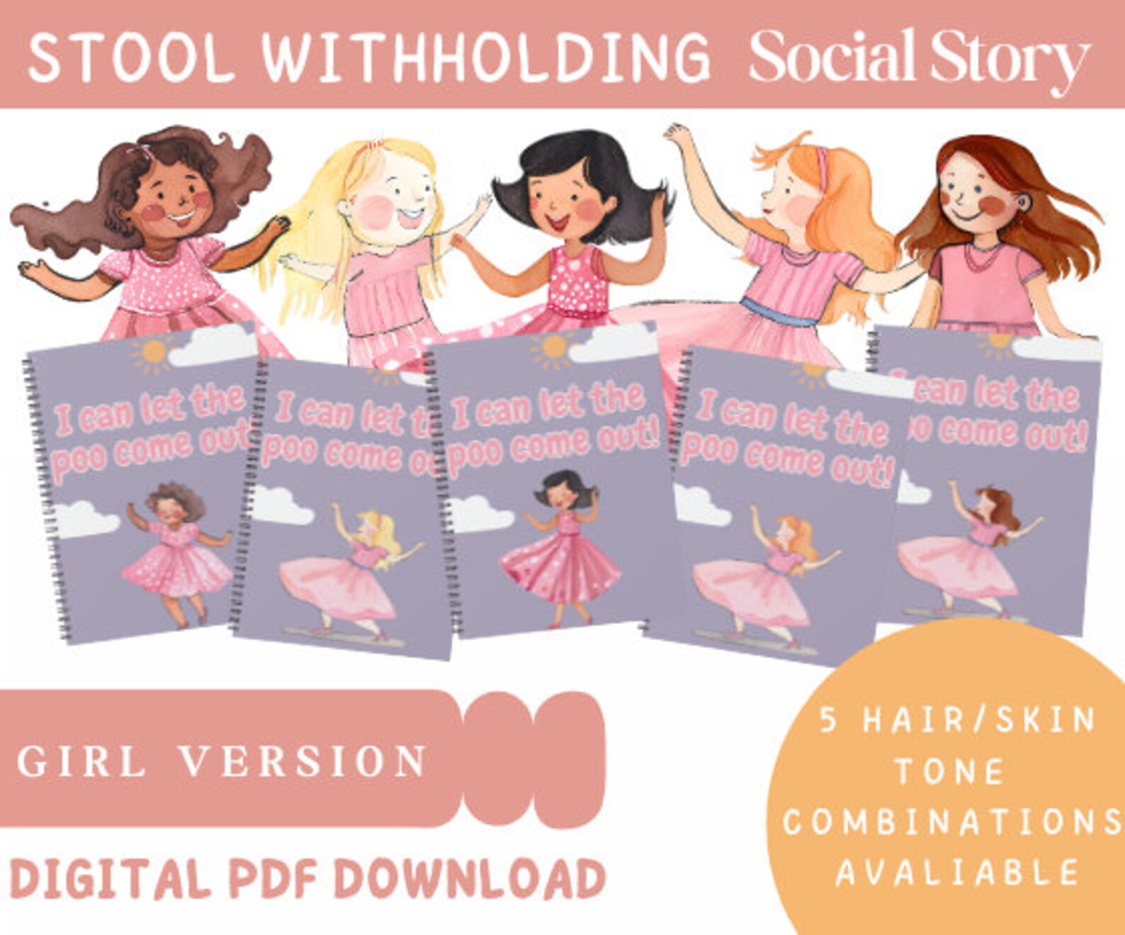 Stool Withholding Social Story | Adapted Book | Childhood Constipation ...