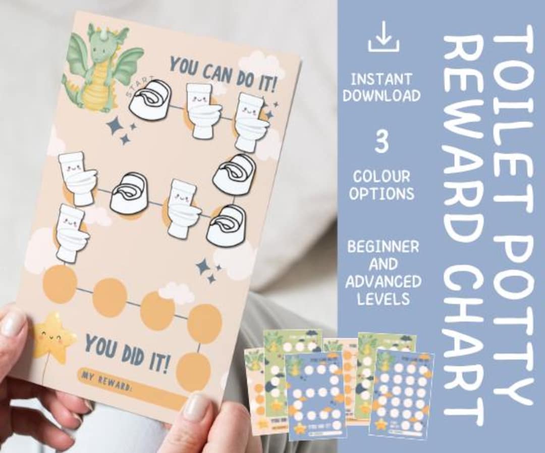 Potty Training Reward Chart | Fun & Encouraging Toilet Training Tool ...