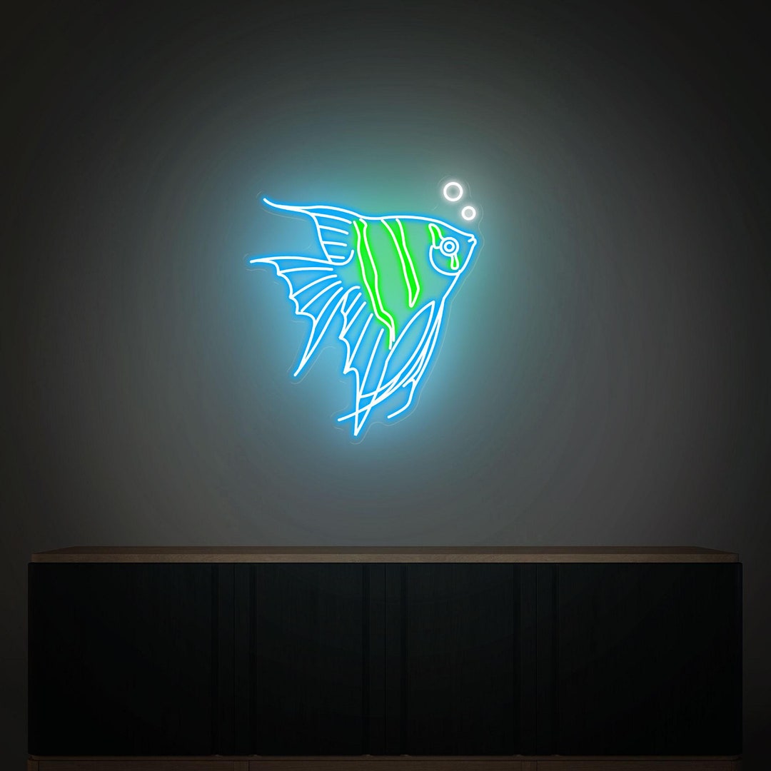 Fish Neon Sign, Custom Fish Decor, Seafood Shop Decor, Restaurant LED ...