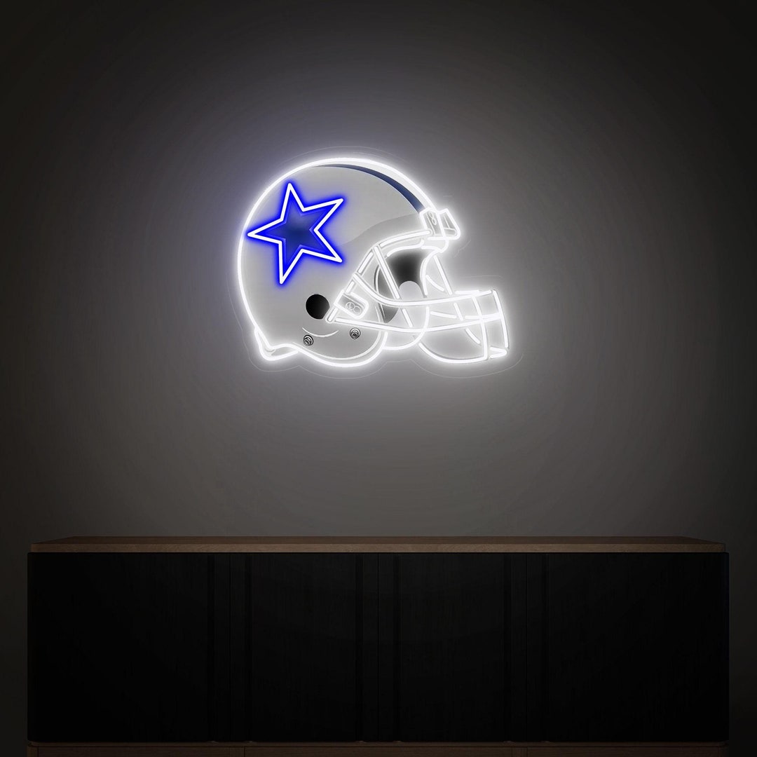 American Football Helmet Neon Signs, Football Helmet Neon Lights, UV ...