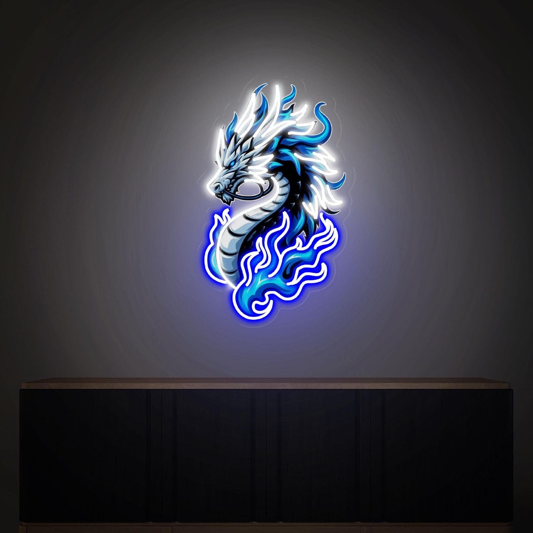 Dragon Neon Sign, UV Printing Neon Sign, Anime Sign Animals Sign Bar ...