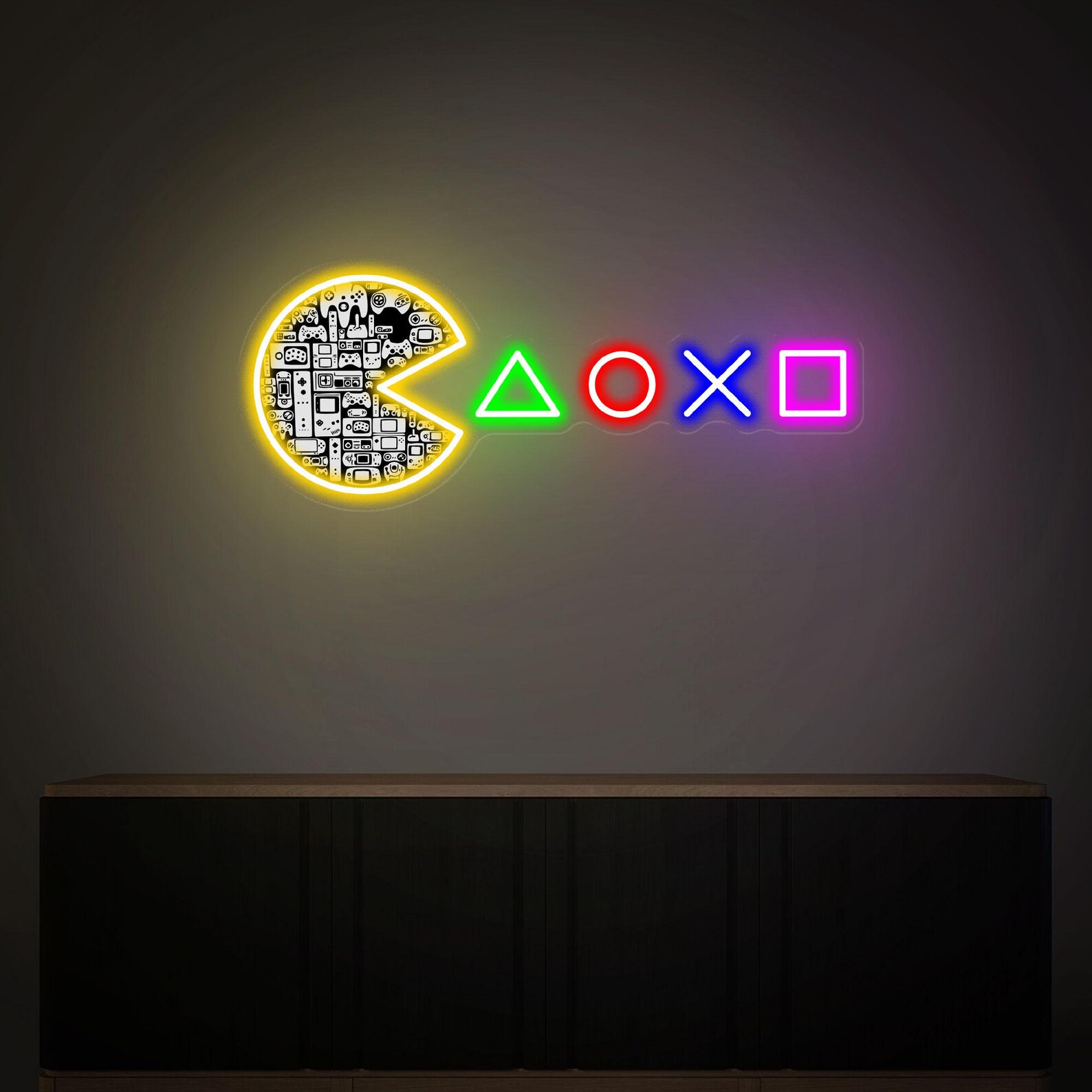 Game Neon Sign, Game LED Neon Light, UV Printing Acrylic Sign, Handmade ...