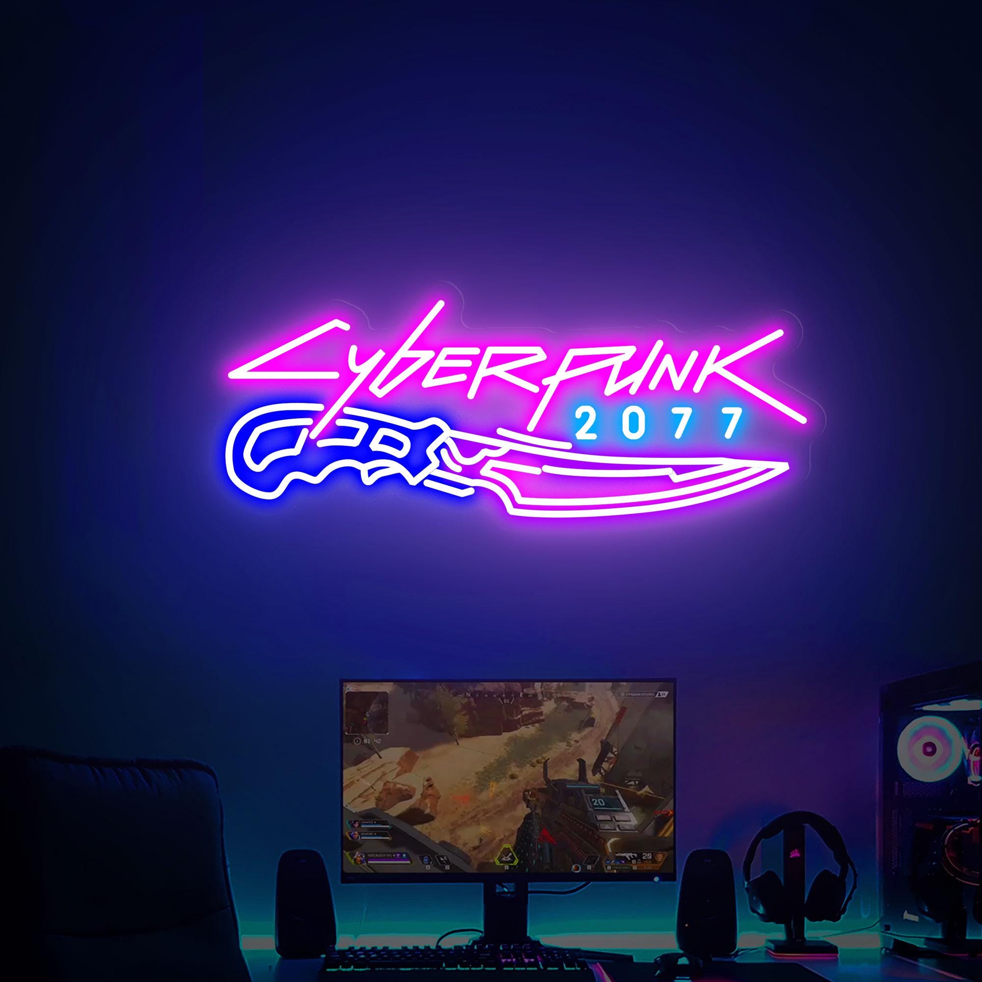 Cyberpunk Neon Sign, Cyberpunk Led Sign, Cyberpunk 2077 Neon Sign ...