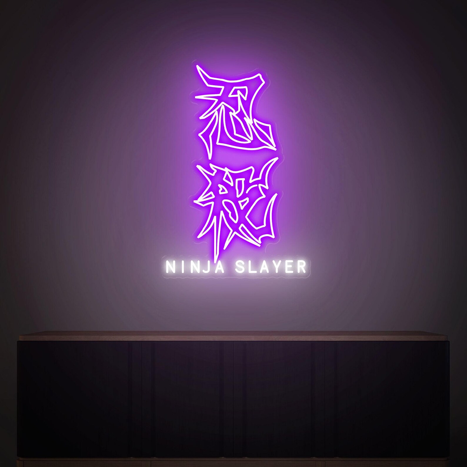 Ninja Slayer Neon Sign, Ninja LED Neon Lights, UV Printing Neon Signs ...