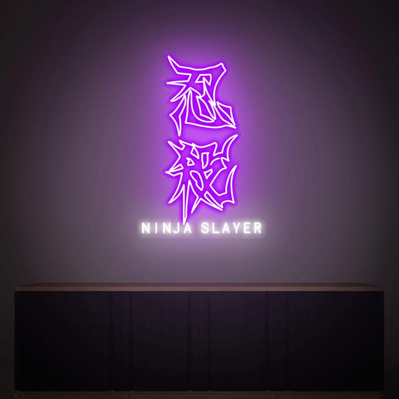 Ninja Slayer Neon Sign, Ninja LED Neon Lights, UV Printing Neon Signs ...