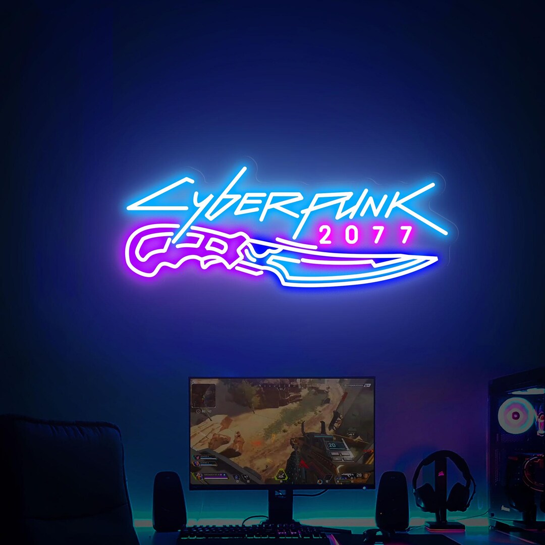 Cyberpunk Neon Sign, Cyberpunk Led Sign, Cyberpunk 2077 Neon Sign ...