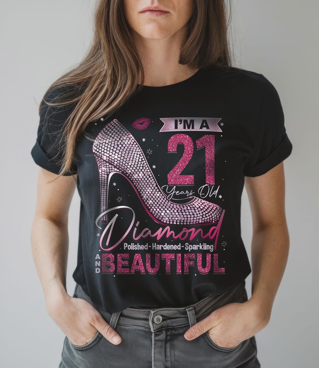 Girls 21st Birthday Shirt, 21st Birthday Girl Shirt, 21st Birthday ...