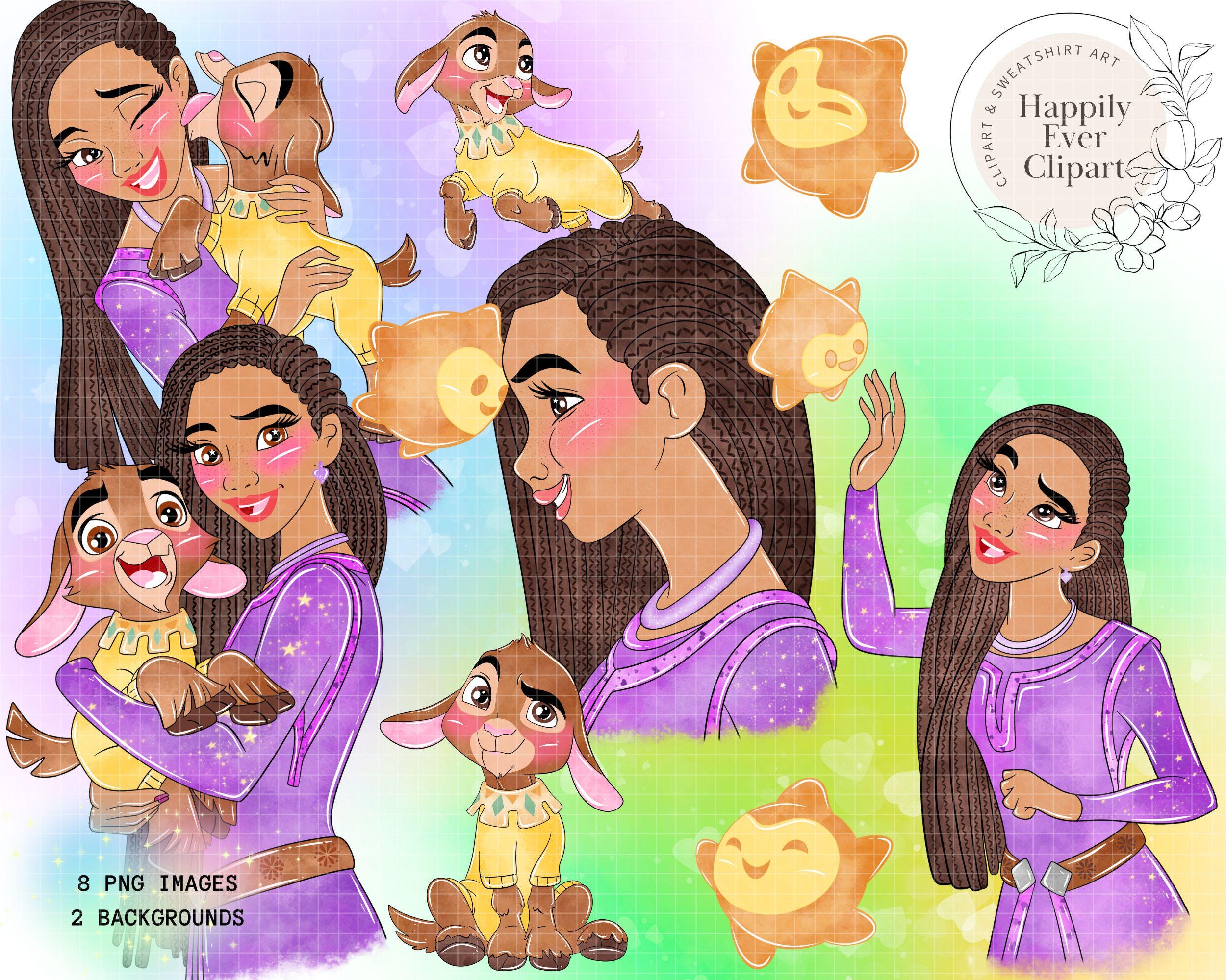 Watercolour Wish Asha Clipart Set / Wish 300 Dpi Digital Download PNG ...