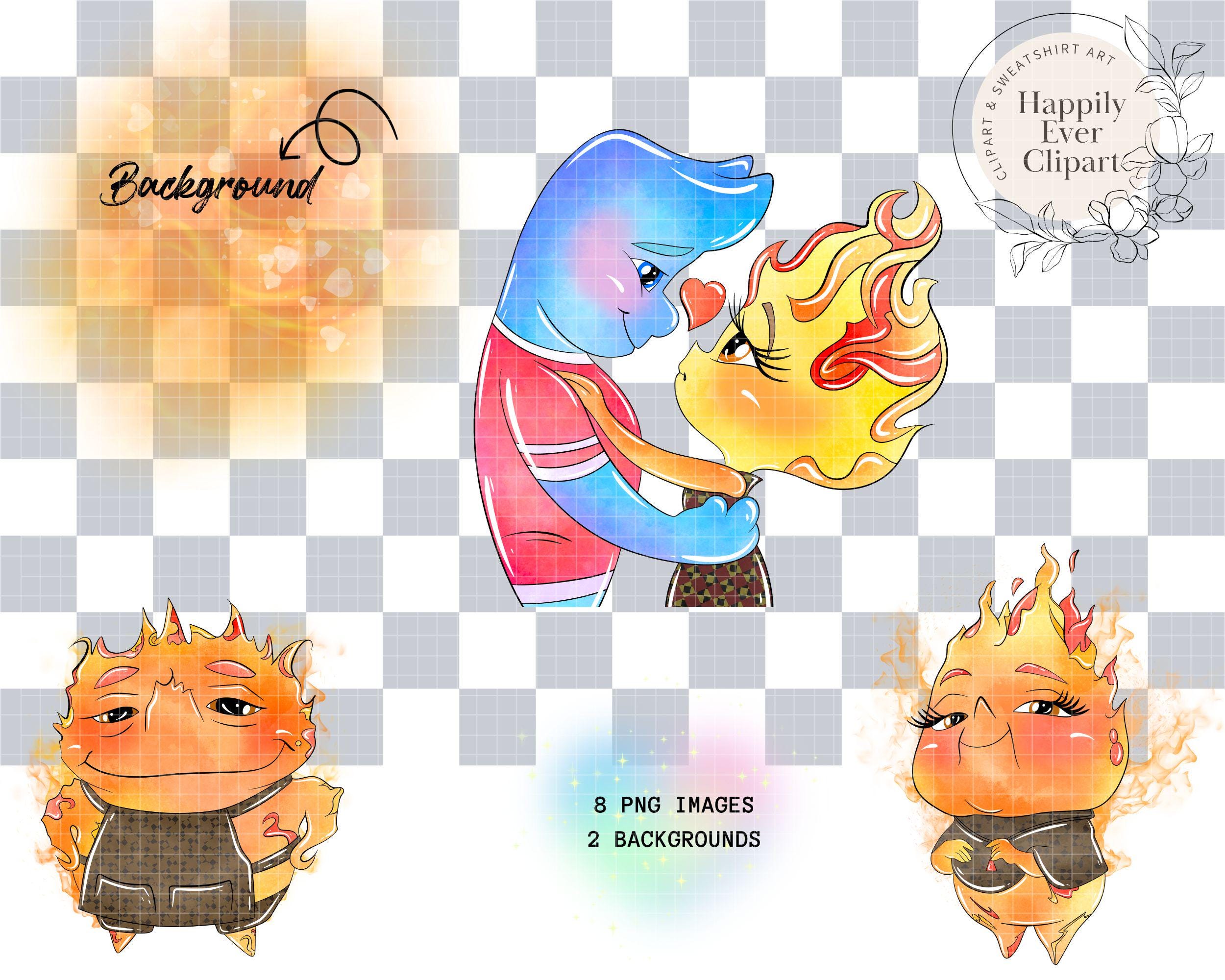 Watercolour Elemental Clipart Set / Elemental 300 Dpi Digital Download ...