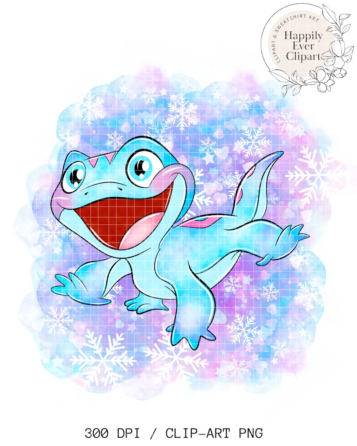 Watercolour Frozen Bruni Clipart / Cute Frozen Bruni Christmas Clipart ...