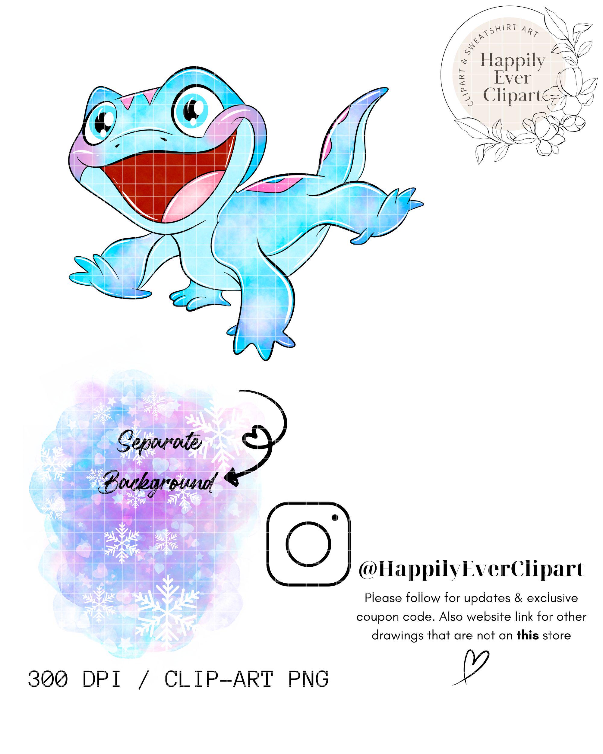 Watercolour Frozen Bruni Clipart / Cute Frozen Bruni Christmas Clipart ...