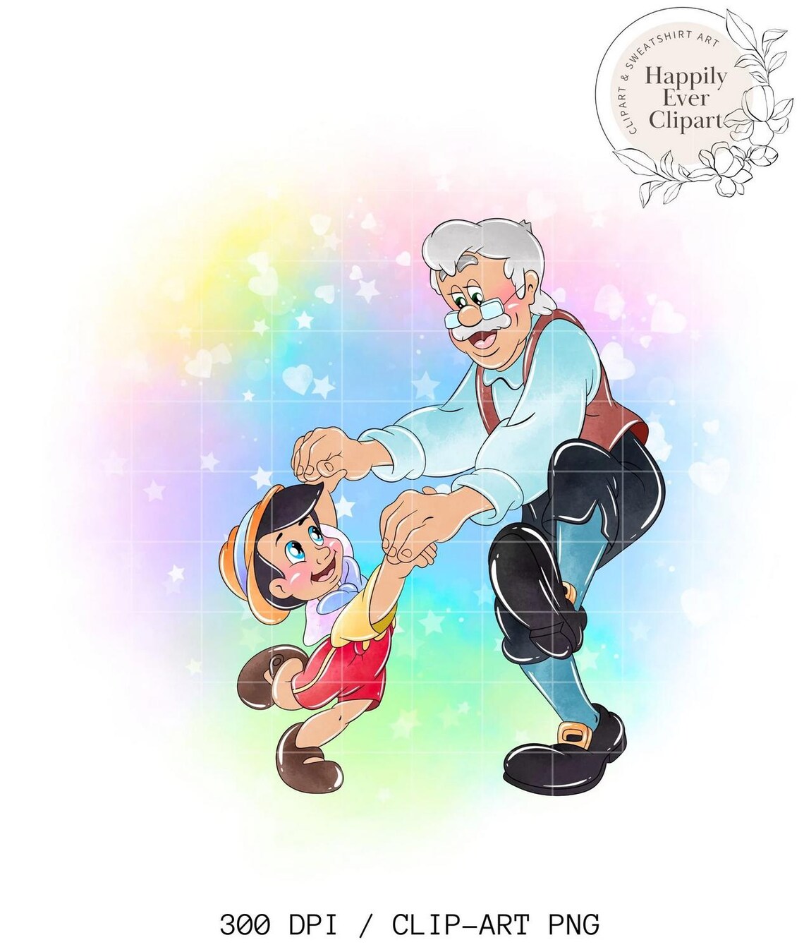 Watercolour Pinocchio Clipart / Pinocchio 300 Dpi Digital Download PNG ...