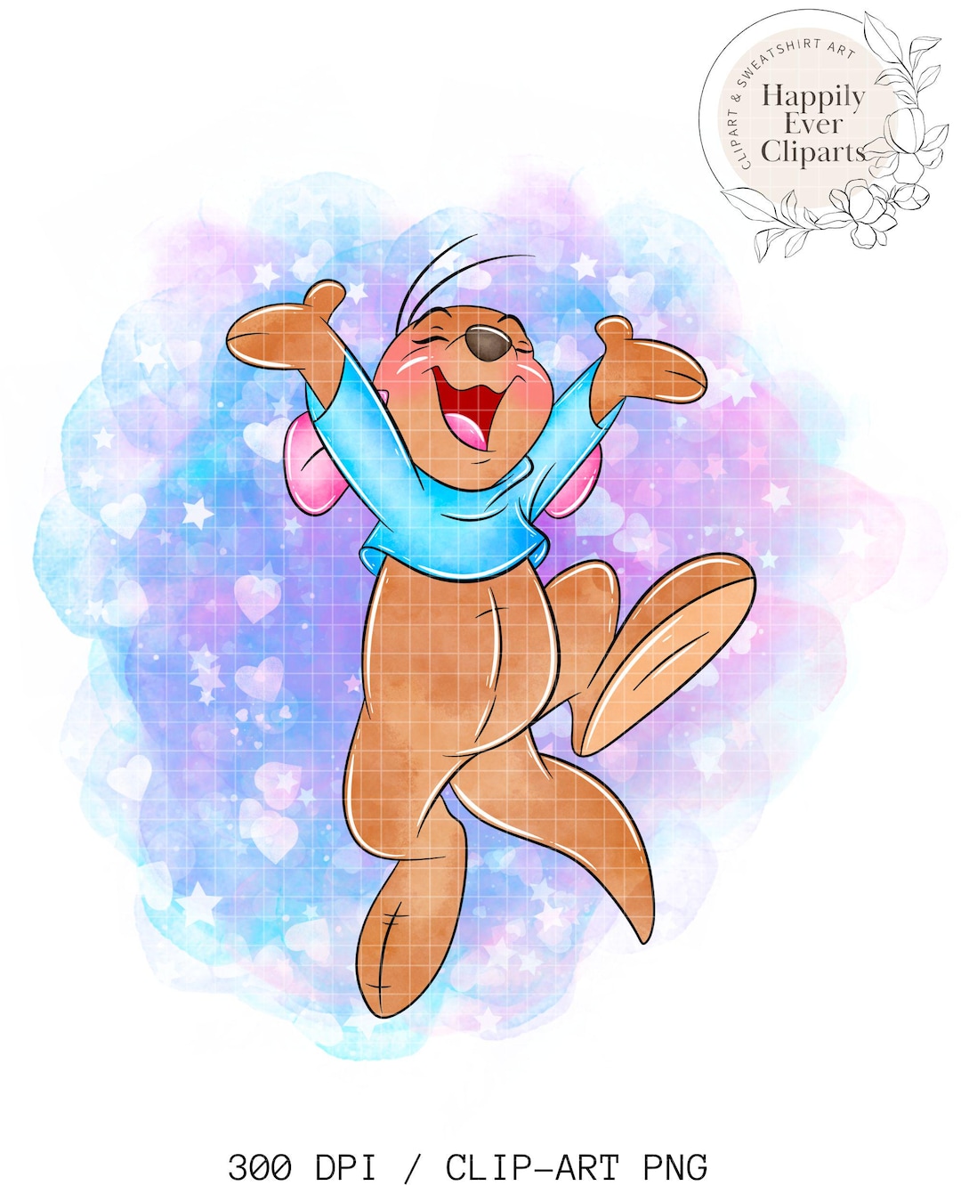 Watercolour Winnie the Pooh Roo Clipart / Cute Winnie Pooh Roo 300 Dpi ...