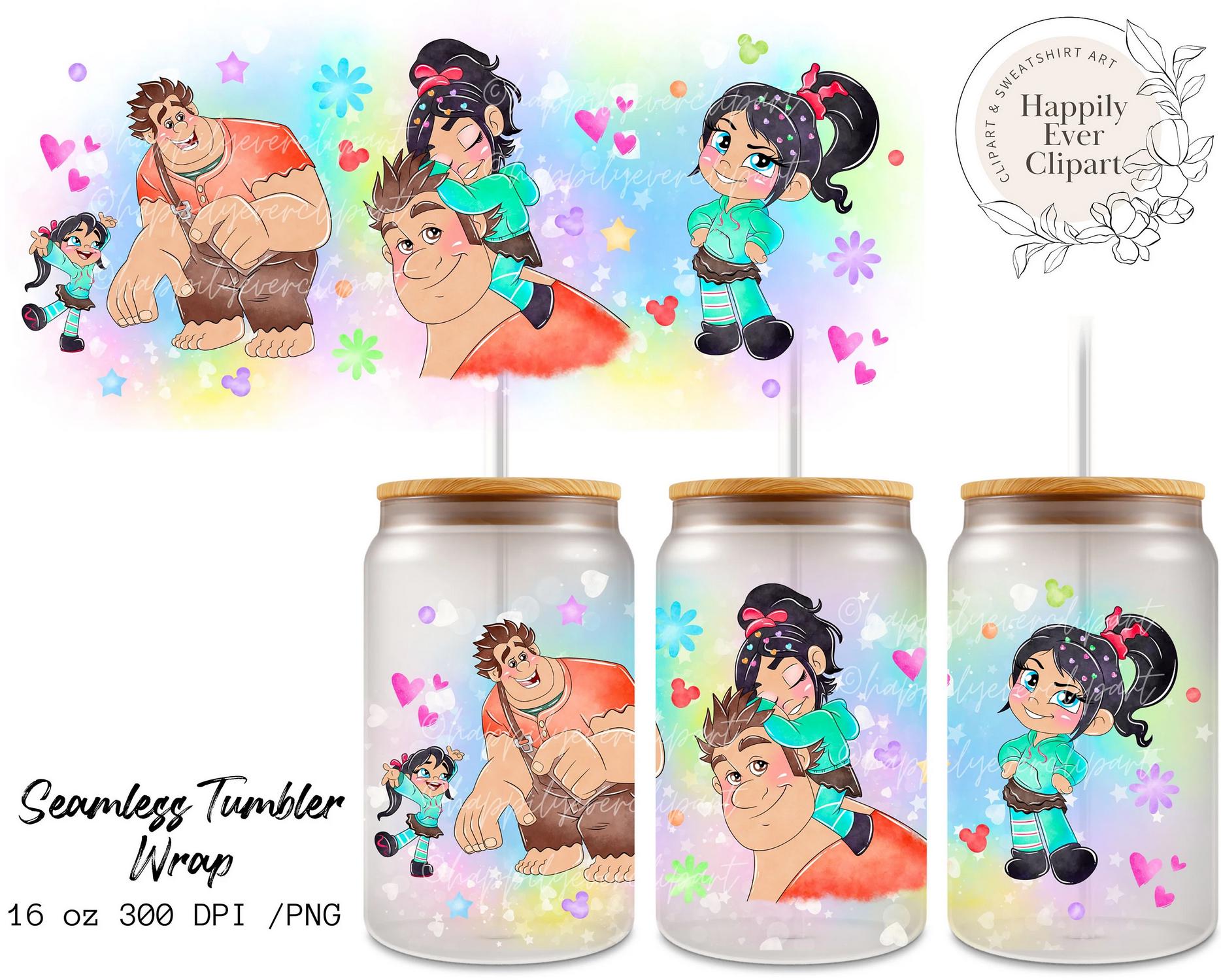 Watercolour Wreck It Tumbler Wrap Digital Wreck It Tumbler Wrap 16 Oz