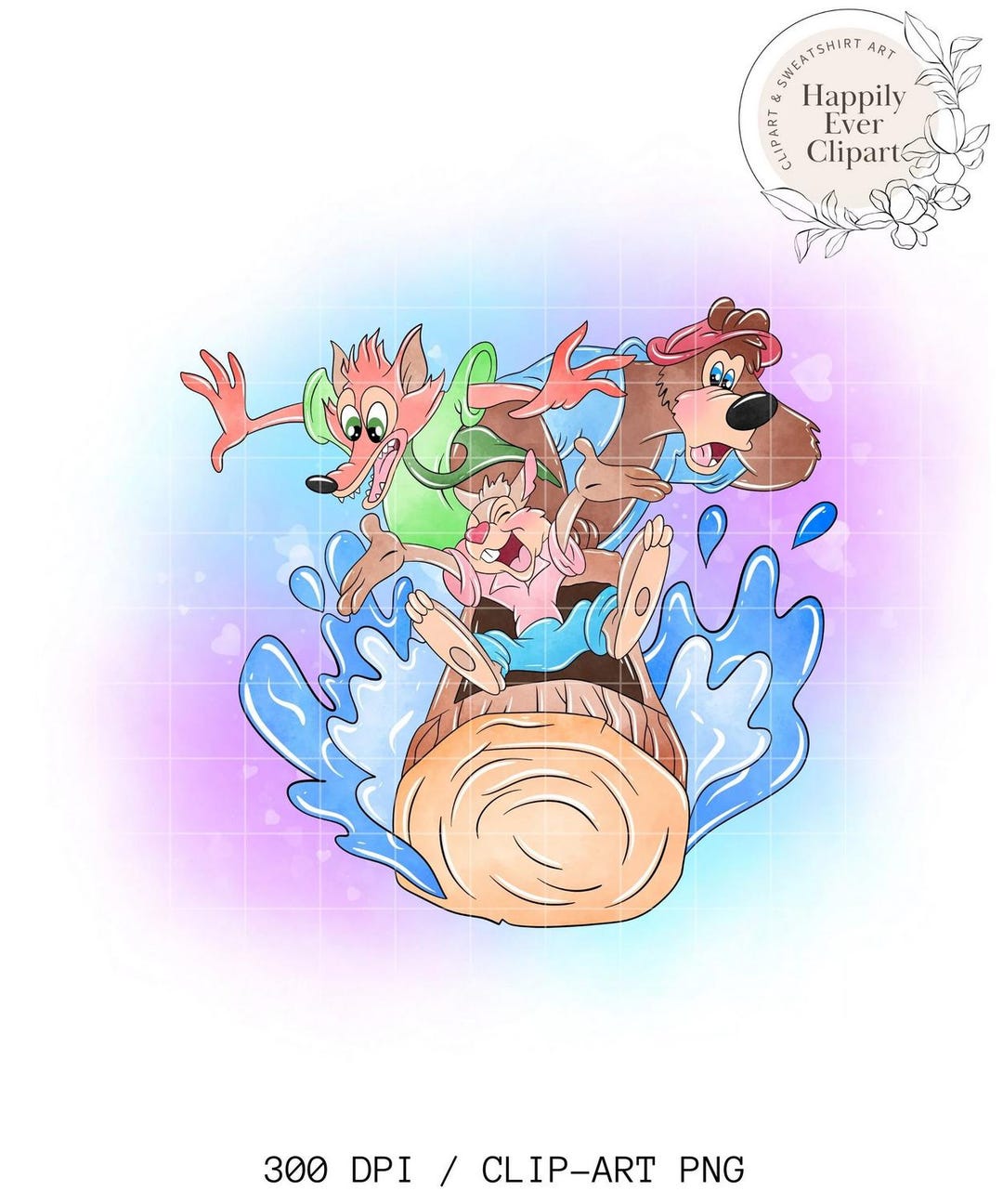 Watercolour Splash Mountain Clipart / Splash Mountain 300 Dpi Digital ...