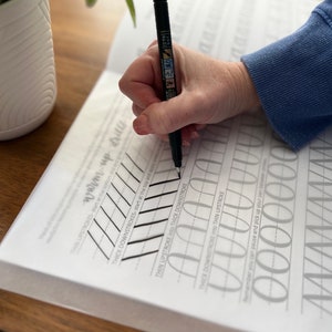 Brush Pen Lettering for Beginners Workbook - Learn Calligraphy / Hand ...