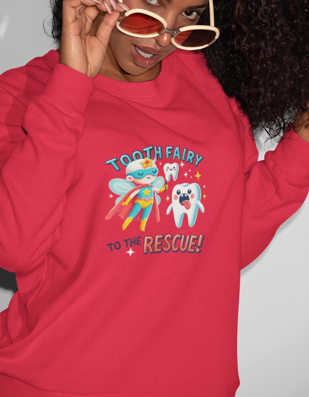 Superhero Tooth Fairy Sweatshirt, Tooth Fairy to the Rescue, Comic ...