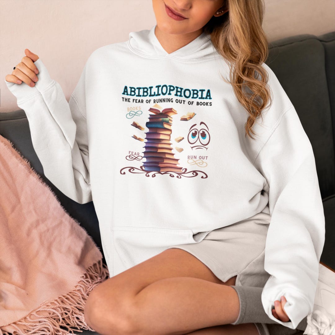 Humorous Relatable Bold Stack Books Unisex Heavy Blend™ Hooded ...