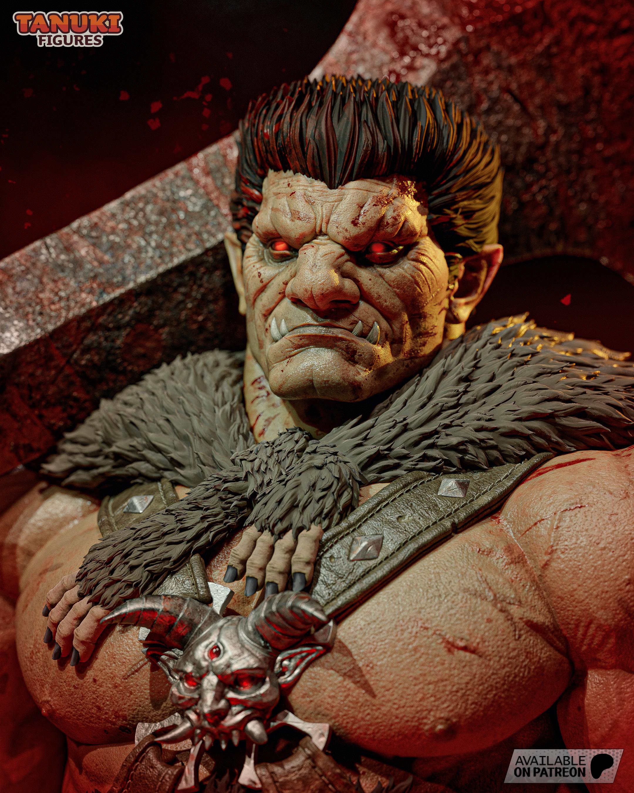 Berserk Zodd Figure: Hand-painted Resin Anime Statue - Etsy