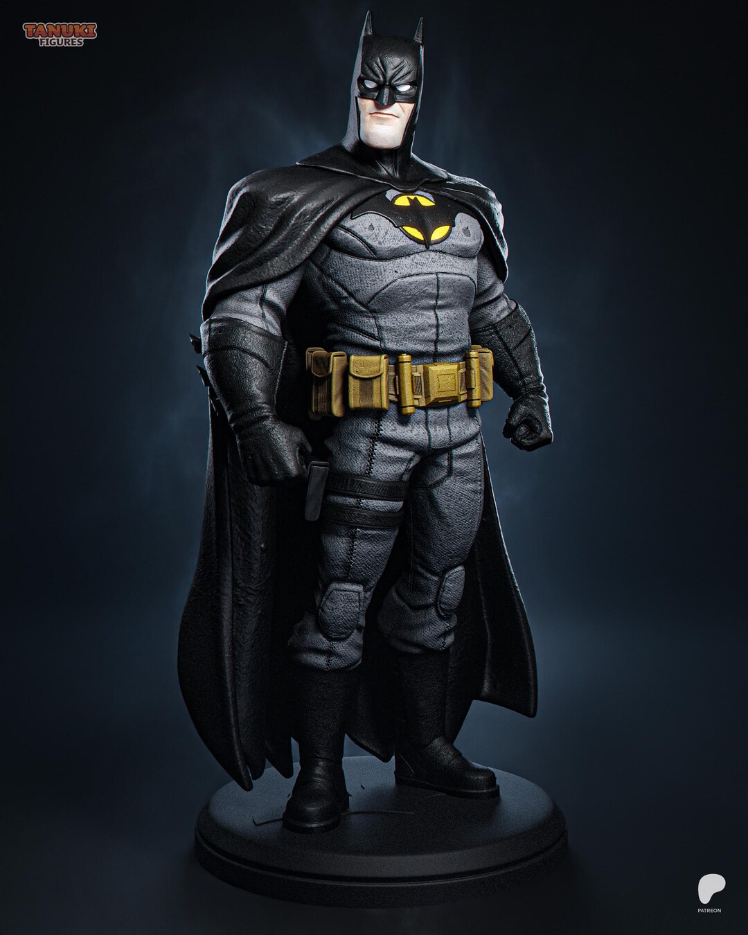 Batman Toon Animated Statue | Dark Knight DC Comics Figure | Resin ...