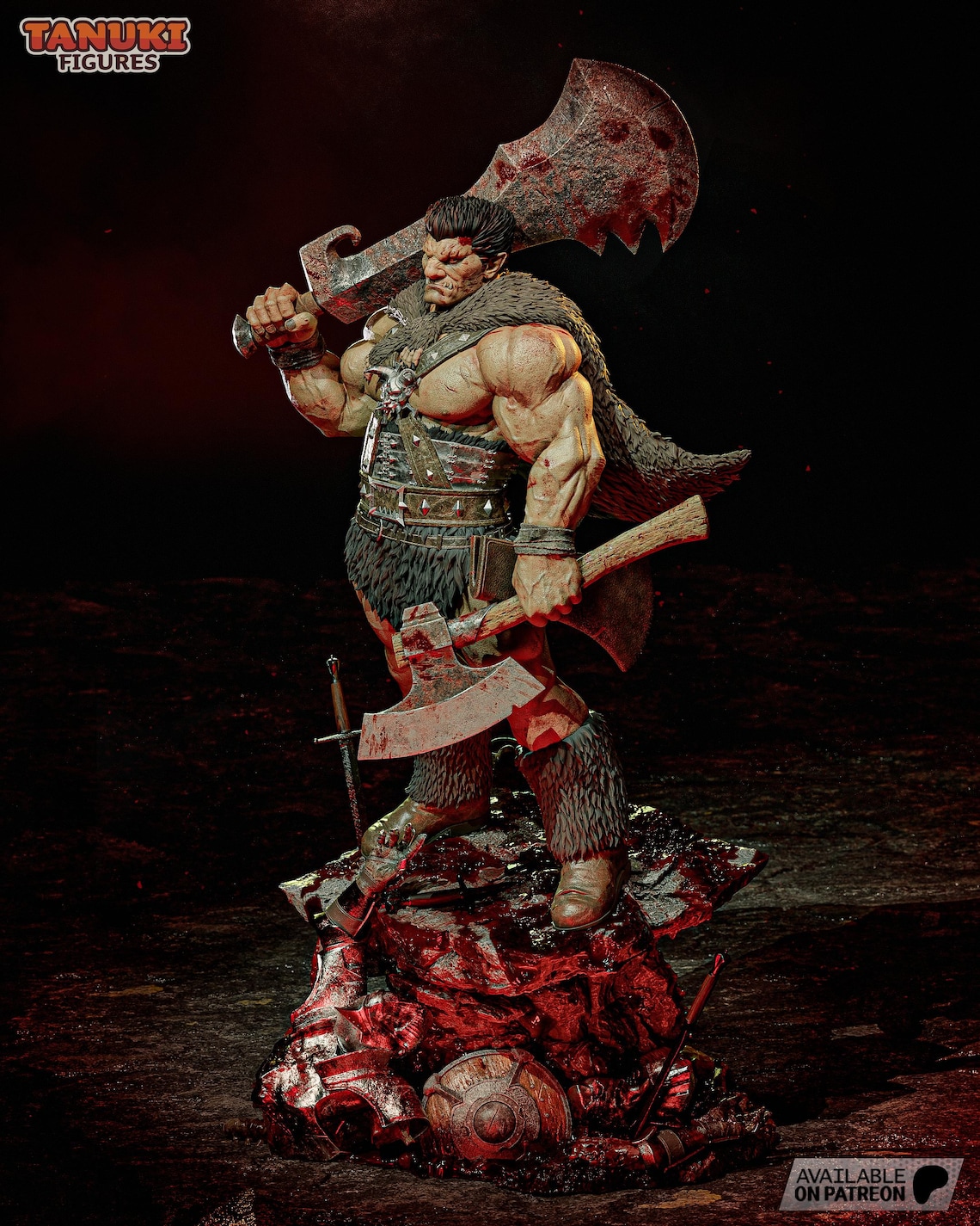 Berserk Zodd Figure: Hand-painted Resin Anime Statue - Etsy