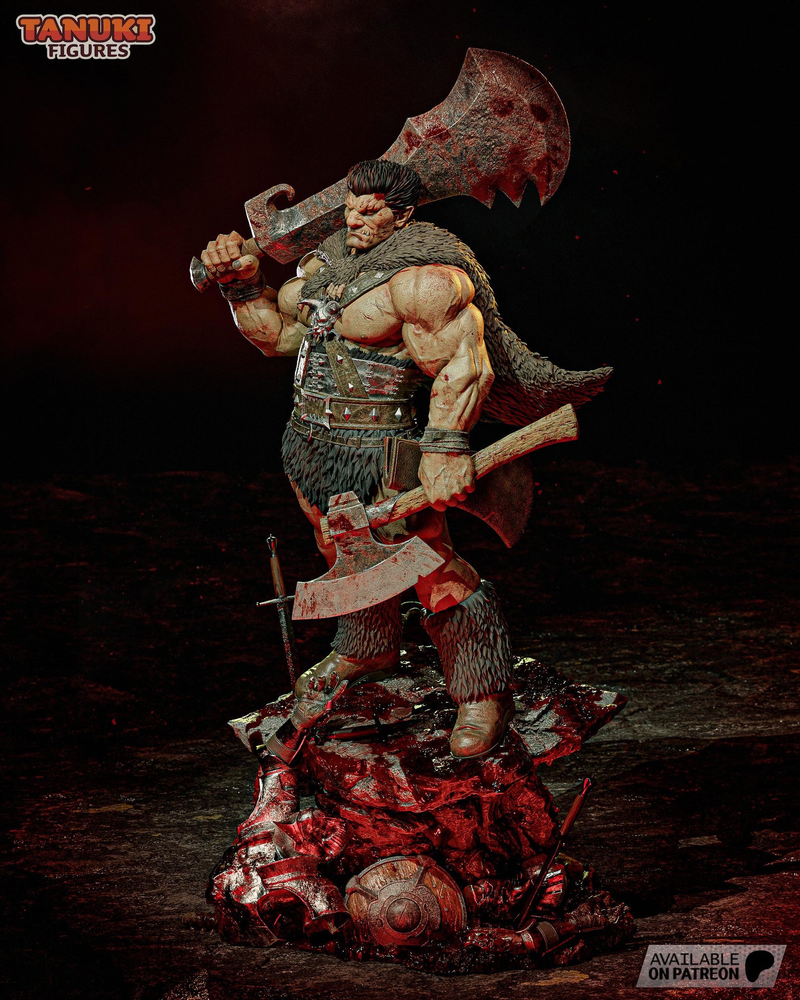 Berserk Zodd Figure: Hand-painted Resin Anime Statue - Etsy