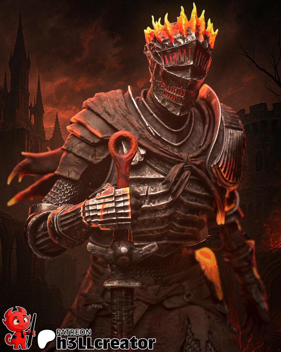 Custom Dark Souls III Figure - Ashen Lord-inspired Figure – Hand ...