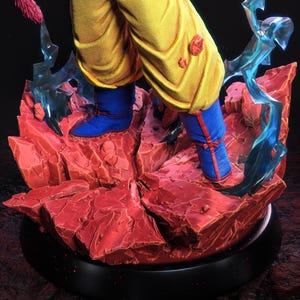 Primal Warrior Figure – SSJ4 Style | Hand Painted SLA 3D Print With ...