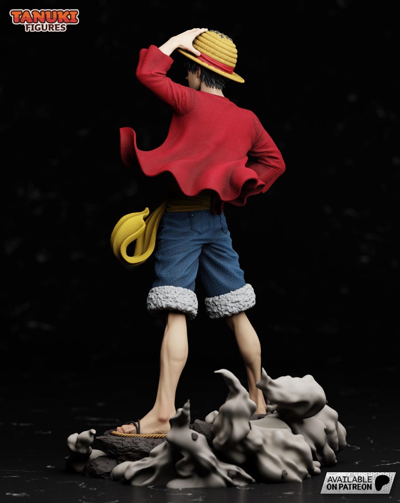 One Piece Monkey D. Luffy Custom Figure: Hand-painted Anime Collectible ...