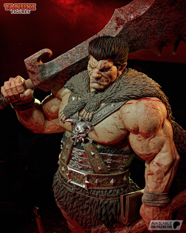 Berserk Zodd Figure: Hand-painted Resin Anime Statue - Etsy