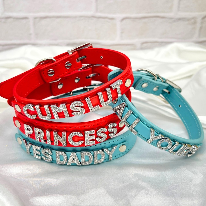 Word Necklace Choker - Etsy New Zealand