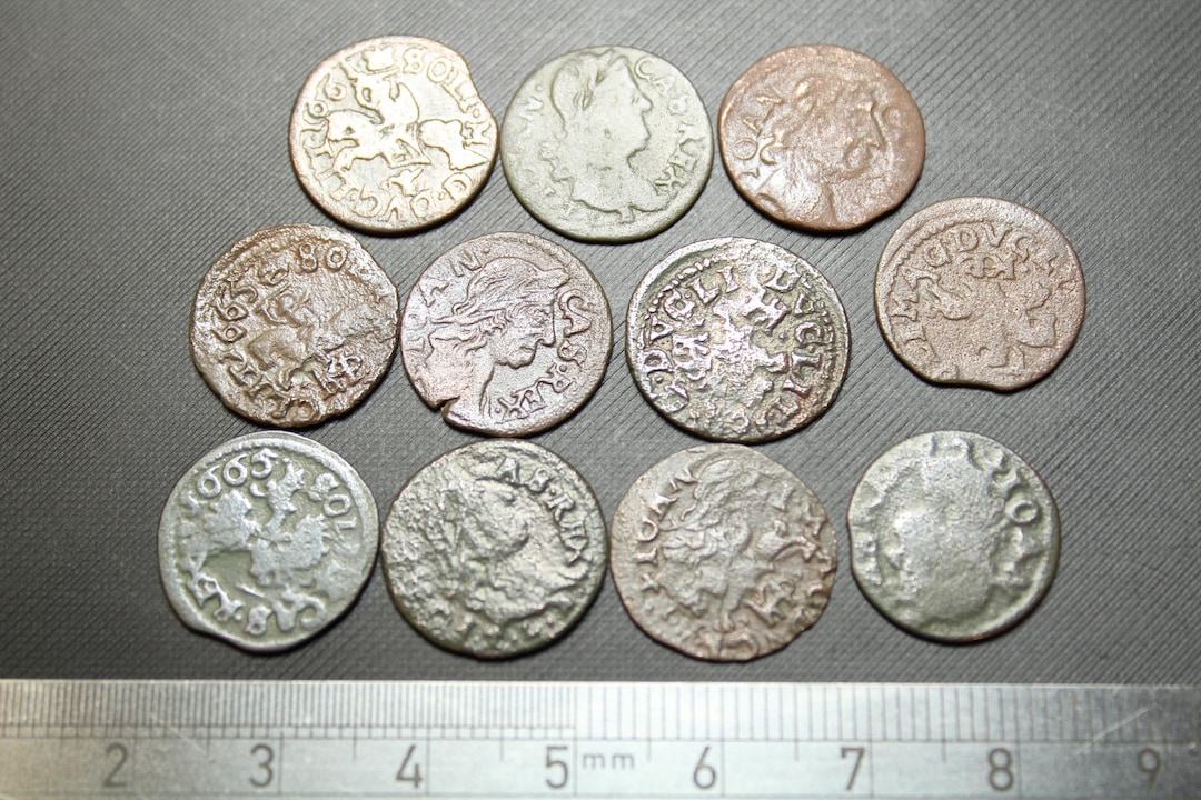Lot of 11 Antique European Copper Coins – 1600–1700 - Etsy