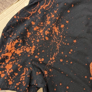 Handpainted With Bleach T-shirt. A Unique Design. - Etsy
