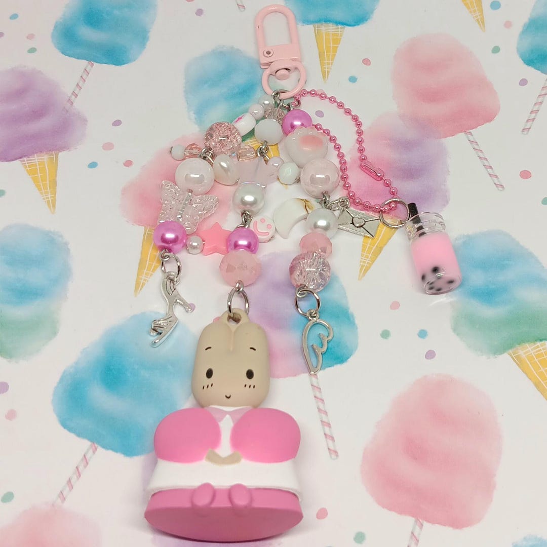Marroncream Keychain - Cluttercore Sanrio Deco Beaded Bag or Phone ...