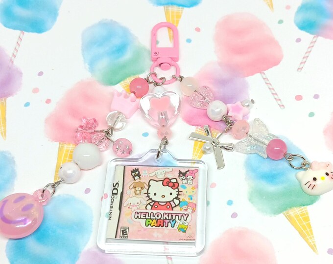 Nintendo DS Hello Kitty Trinket Charm - Webcore Heisei Retro Nostalgia ...