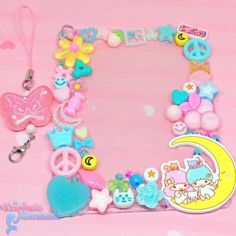 Little Twin Stars Deco Toploader Keychain - Sanrio Themed, Charm Kawaii ...