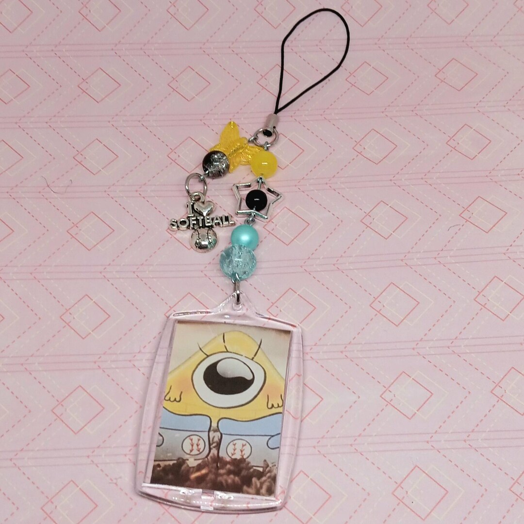 Baby Bill Cipher Phone Charm Strap Gravity Falls Meme Beaded Bag Charm ...