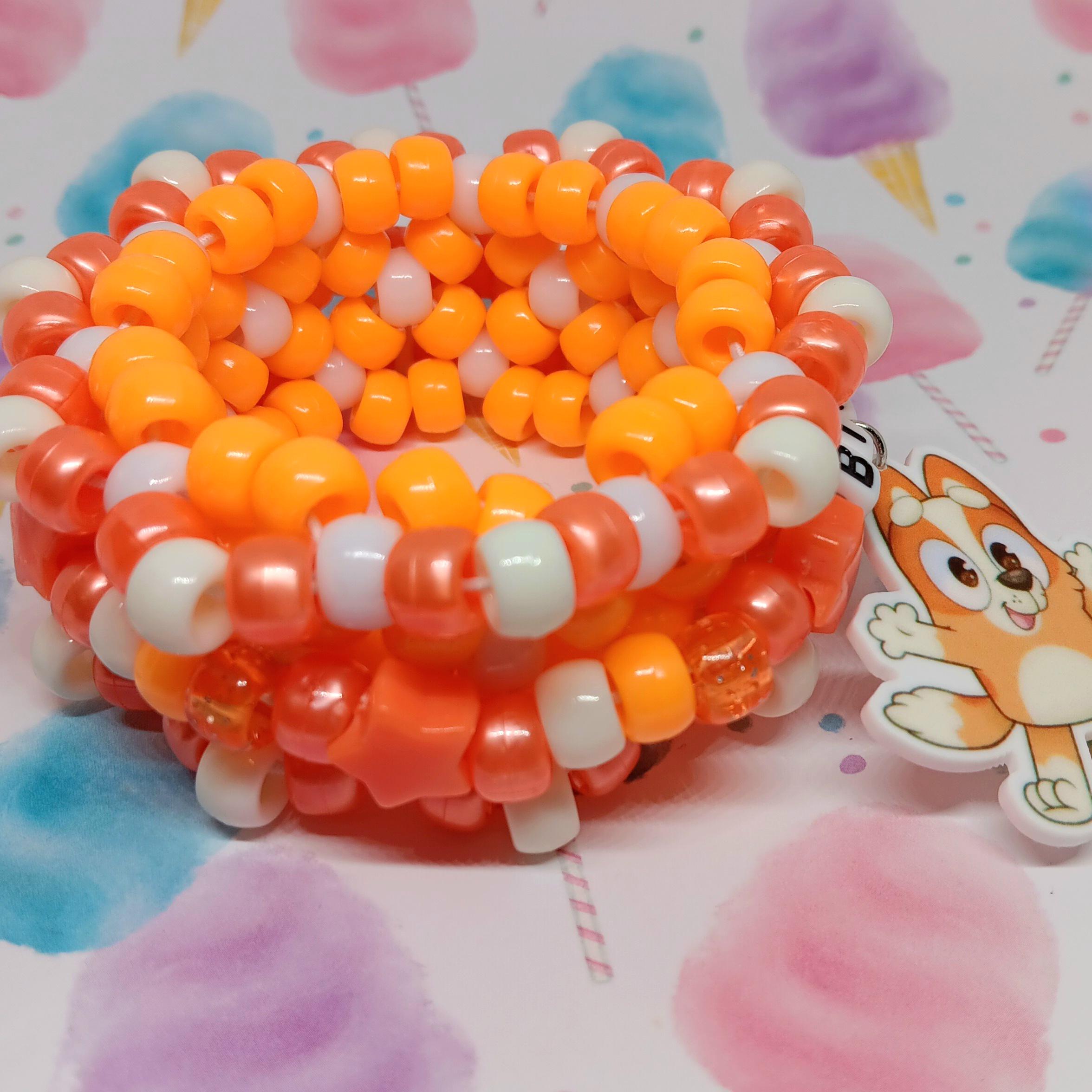 Bingo Mini Rotating Kandi Cuff Bluey Cartoon Kawaii Scene Emo Scenecore ...