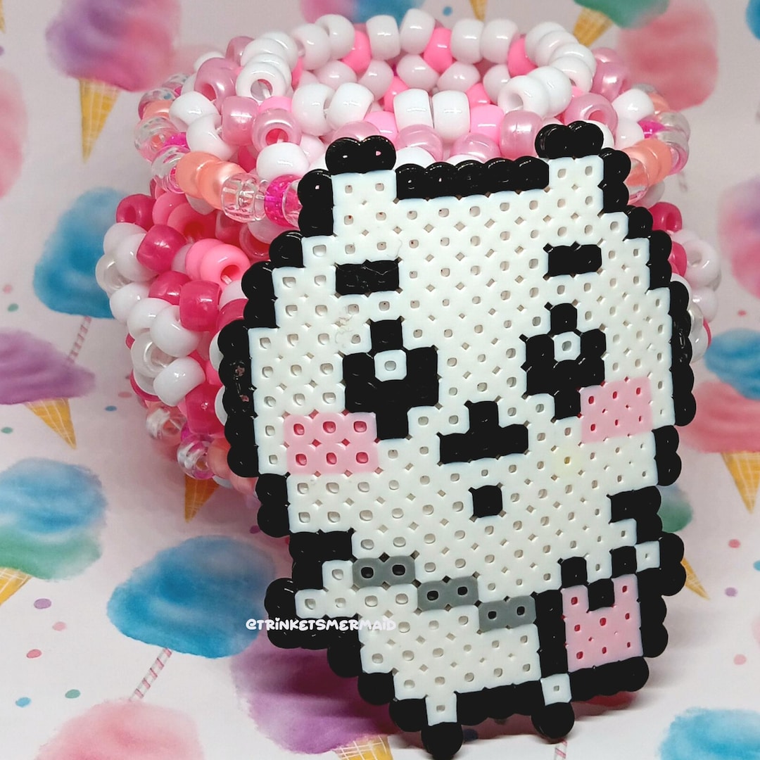 Chiikawa Rotating Kandi Cuff - Perler Kawaii Cutecore Japan Anime Usagi ...