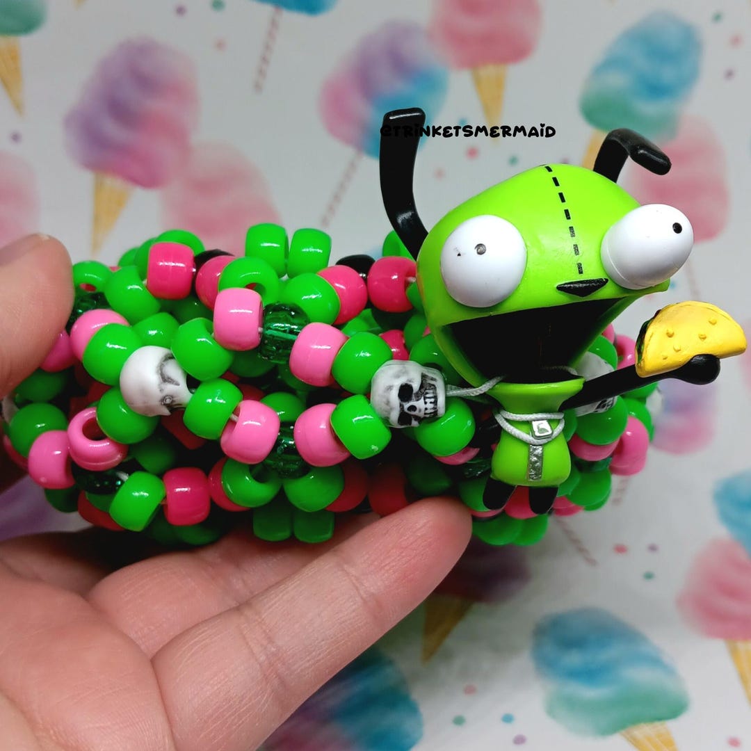 GIR 3D Kandi Epic Cuff - Invader Zim Toy Mini Figure Cartoon ...